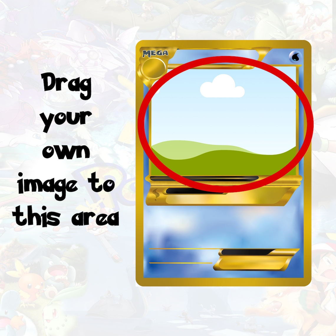 Custom Pokemon Card With Canva Frame Template , Craft Your Adventure ...