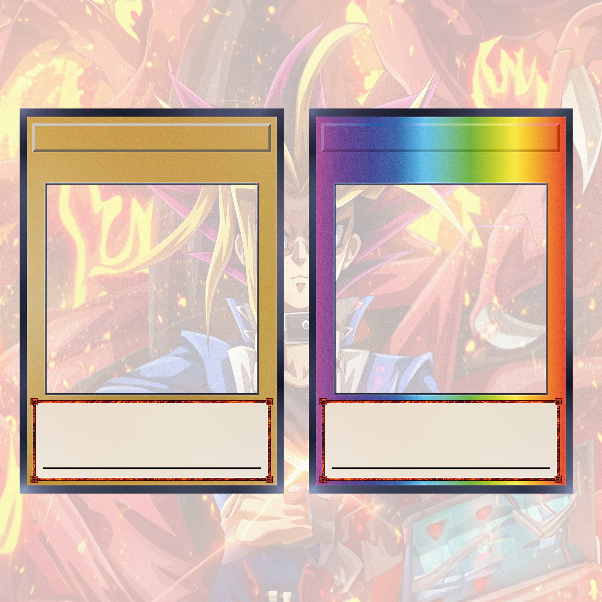 Custom Yugioh Card SVG and PNG Templates for Digital Download - Create ...
