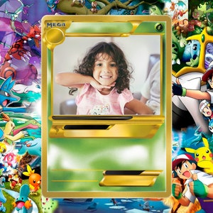 Retro Mega Pokemon Card Template Pngs: Make Your Own Pokemon Card ...