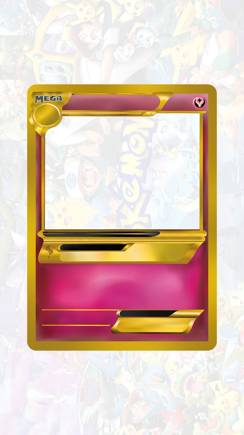 Custom Mega Pokemon Card SVG & PNG - Craft Your Pokemon Universe - Etsy