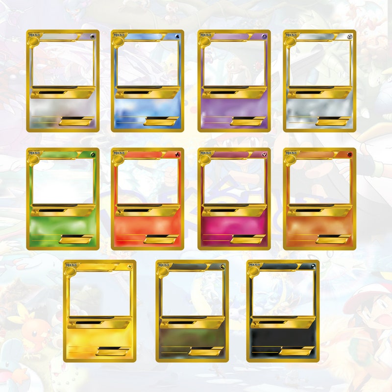 Blank Pokémons Card Template - Etsy