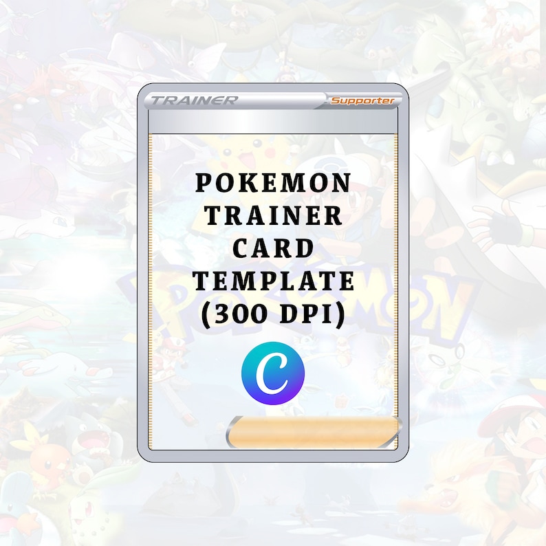 Create Your Trainer Legacy: Customizable Pokemon Trainer Card Template ...