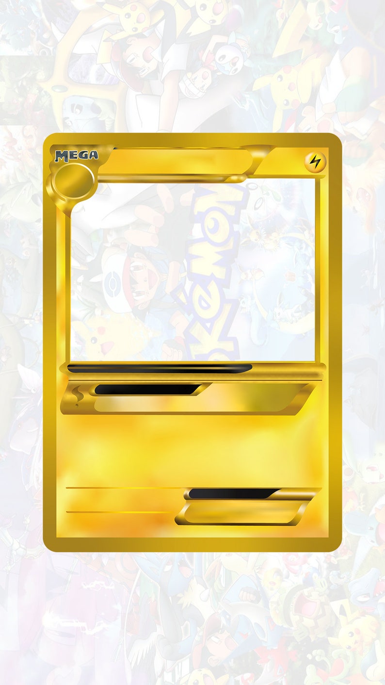 Custom Mega Pokemon Card SVG & PNG - Craft Your Pokemon Universe - Etsy