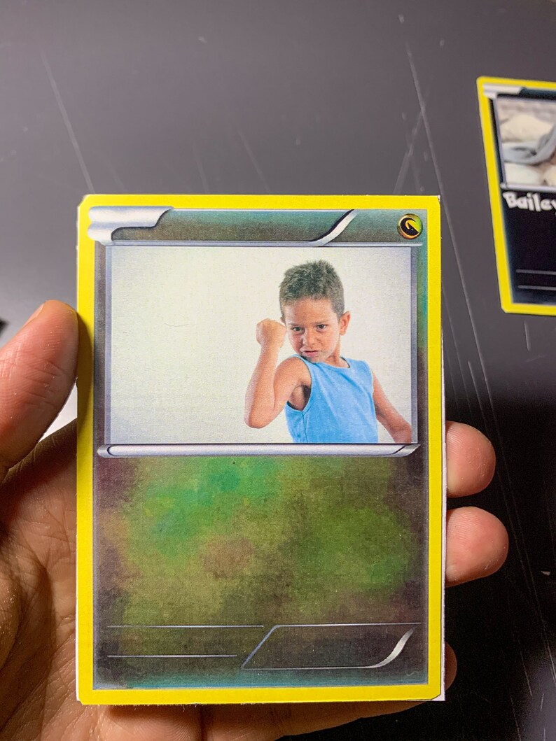 Custom Pokemon Card Templates - Digital PNG Pack for Kids & Pets - DIY ...