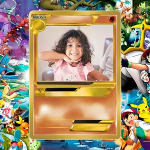 Retro Mega Pokemon Card Template Pngs: Make Your Own Pokemon Card ...