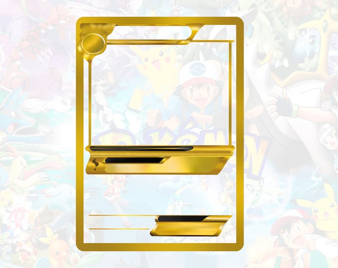 Paquete de plantillas de cartas de Pokémon personalizables: diseño ...