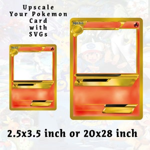 Custom Mega Pokemon Card SVG & PNG - Craft Your Pokemon Universe - Etsy