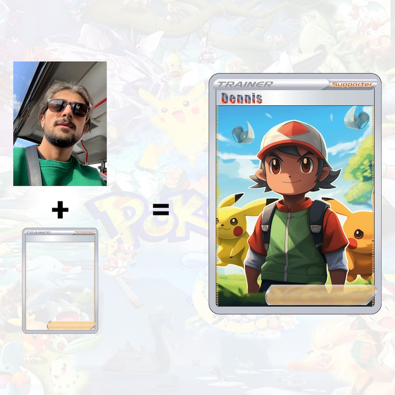 Custom Pokemon Trainer Card Personalized TCG Create Your Own Trainer Profile - Etsy