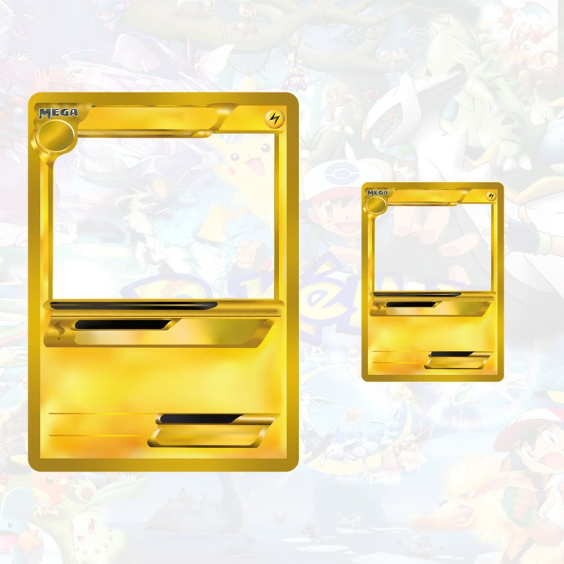 Electric Pokemon SVG & PNG Card Kit - Create Your Custom Pokemon Cards ...