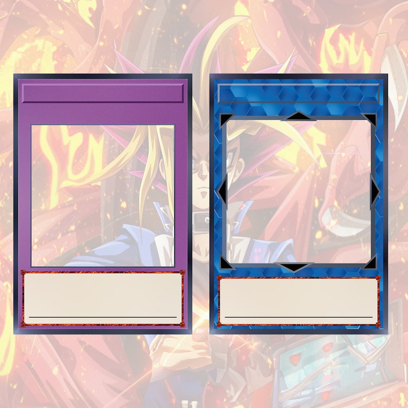 Custom Yugioh Card SVG and PNG Templates for Digital Download - Create ...