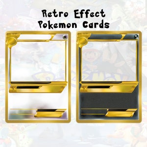 Customizable Pokemon Card Templates Pack - Distressed Design, Digital ...