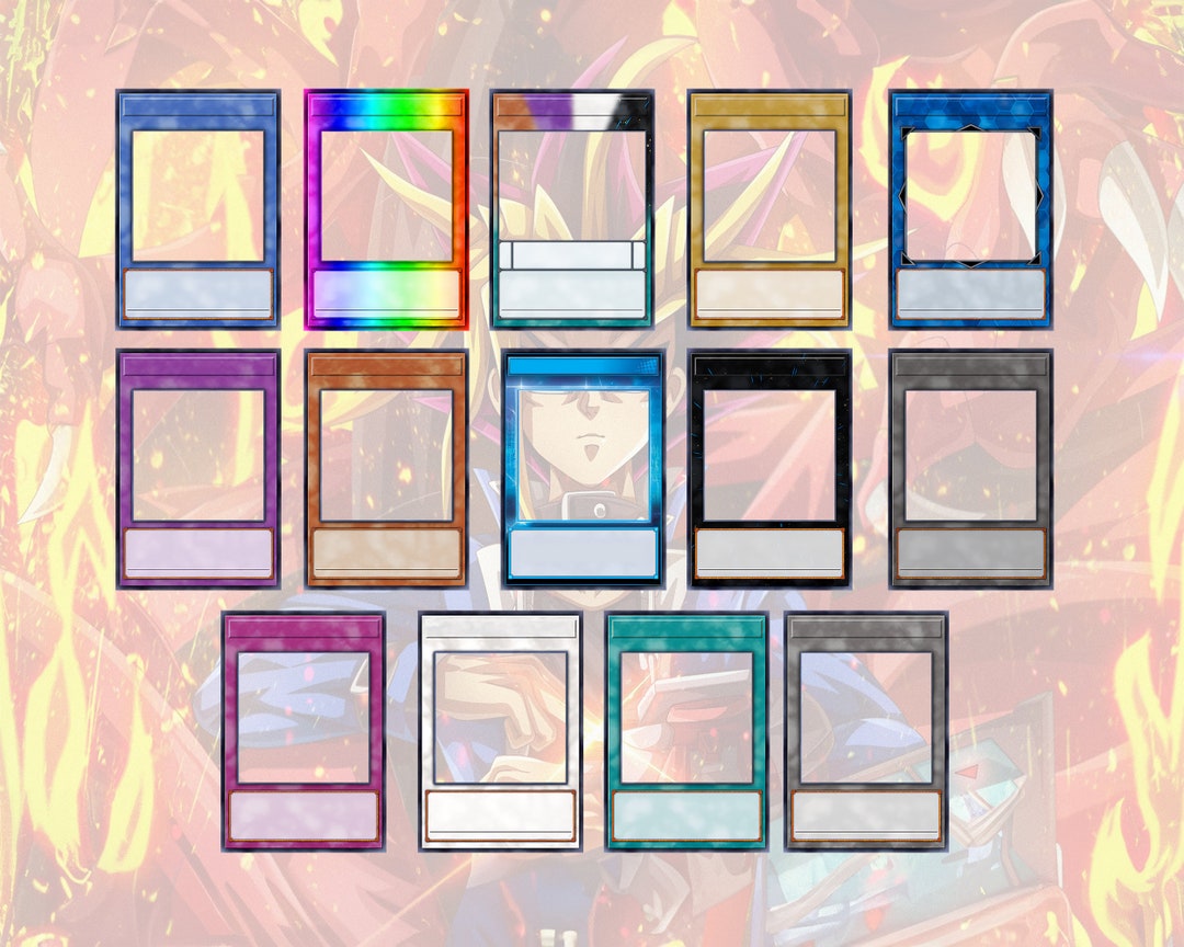 Yu-gi-oh Custom Card Templates 5x8 Printable Invitations Digital ...