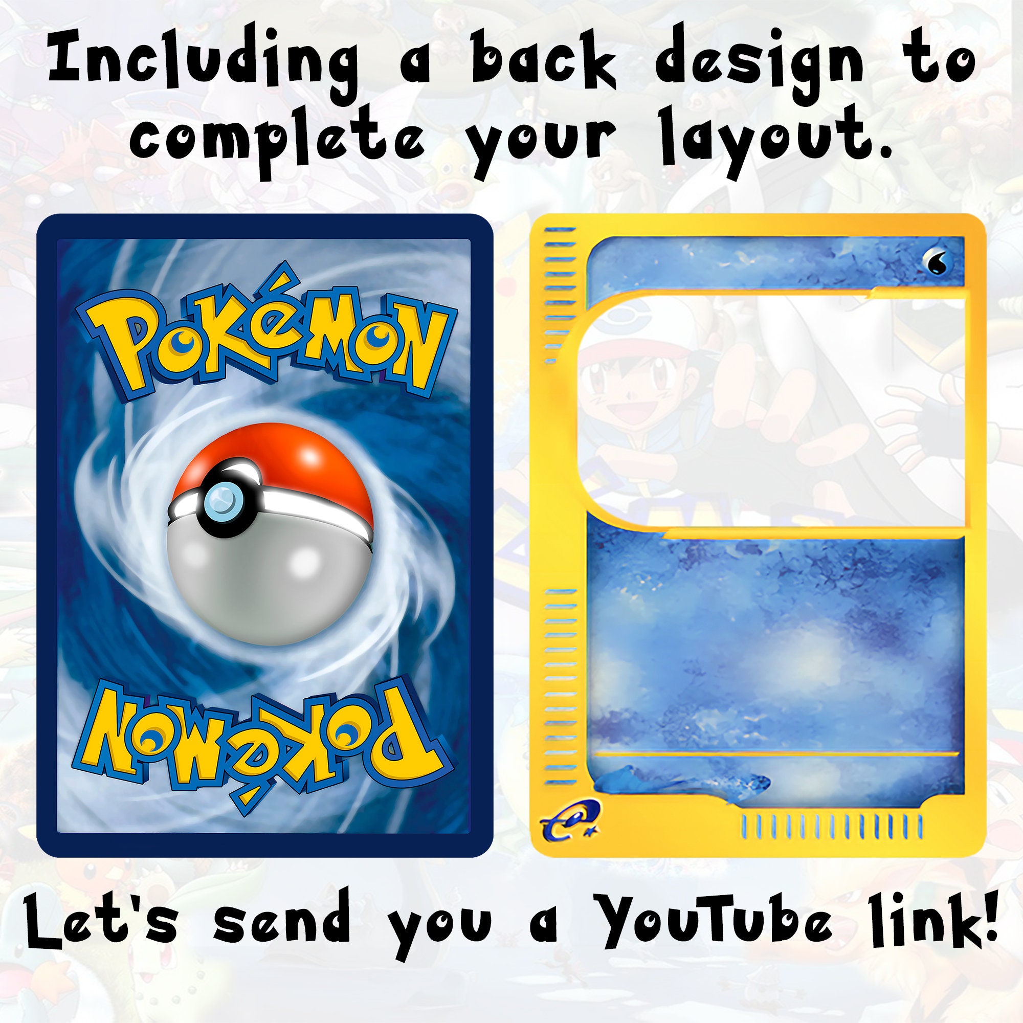 Retro Pokemon Card Template Pngs : Make Your Own Pokemon Card, Create ...