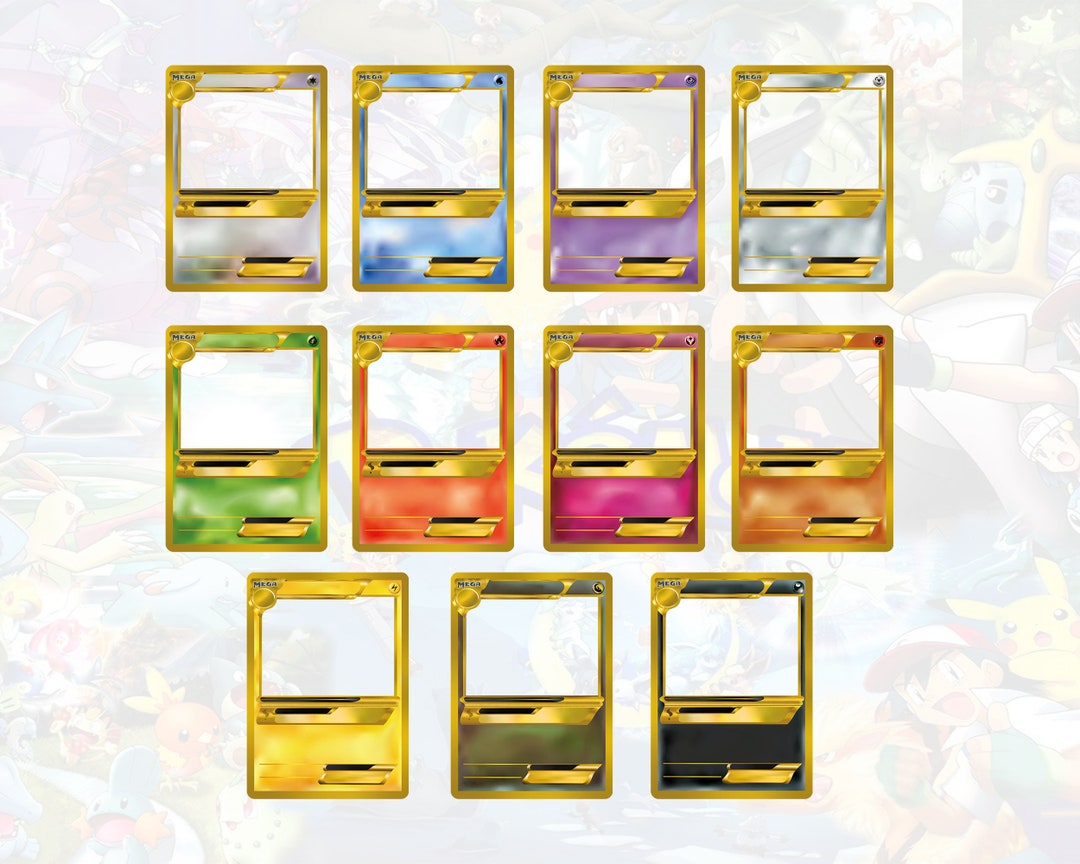Custom Mega Pokemon Card SVG & PNG - Craft Your Pokemon Universe - Etsy
