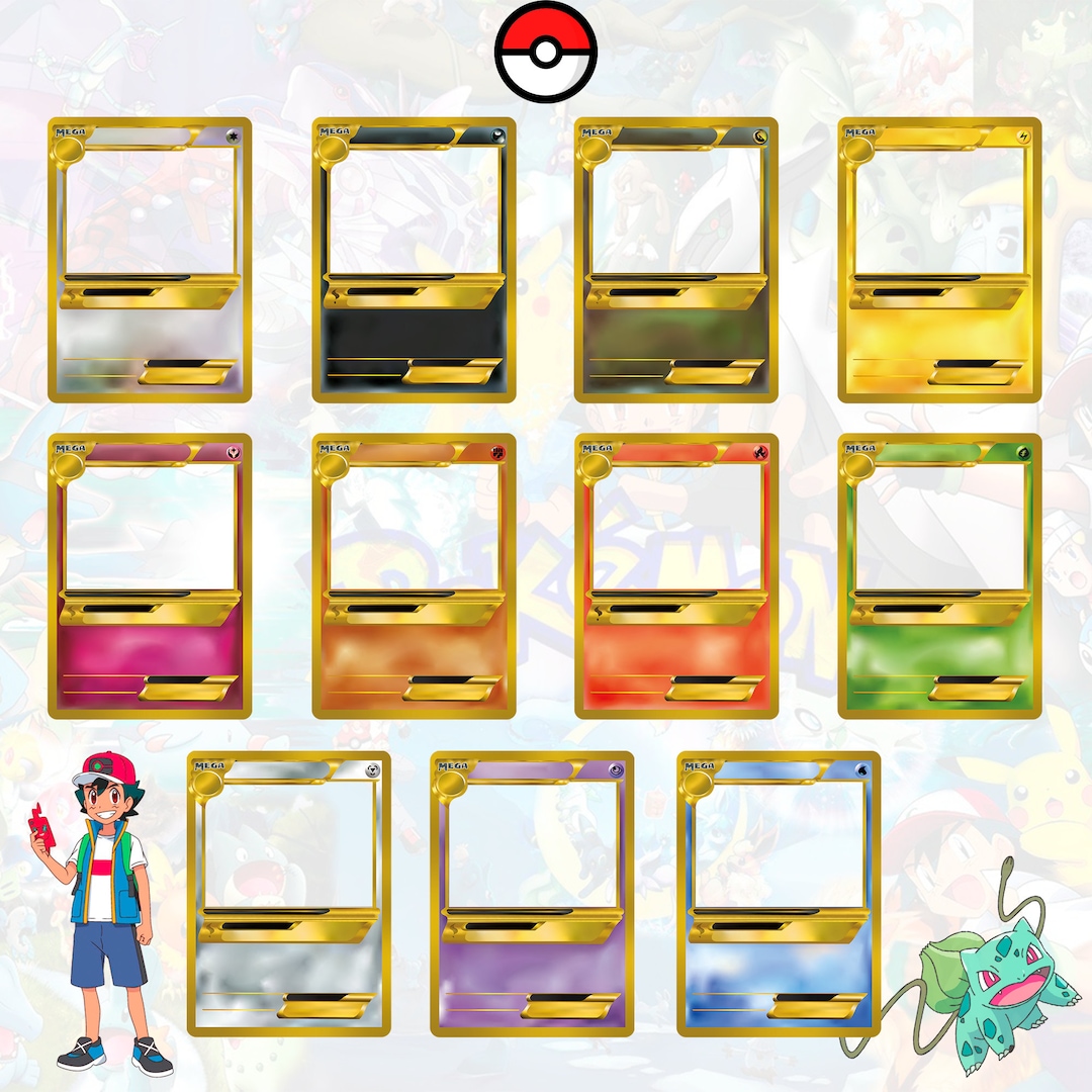 Mega Pokemon Kartenvorlagen: Erstellen Sie benutzerdefinierte - Etsy.de