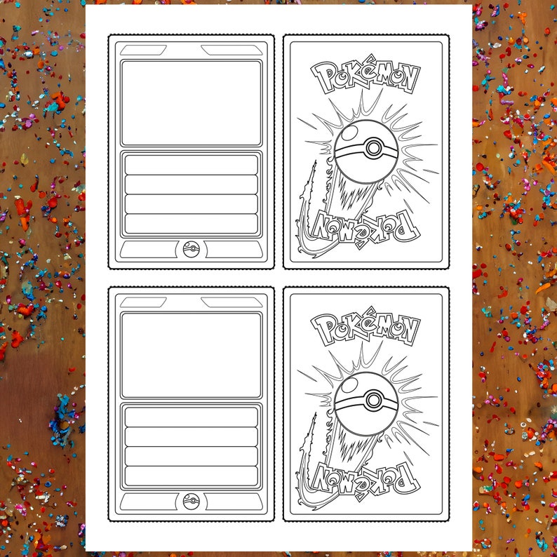 Create Your Own Pokemon Card: Custom Coloring & Craft Kit - Etsy Create Your Own Pokemon Card: Custom Coloring & Craft Kit - Etsy