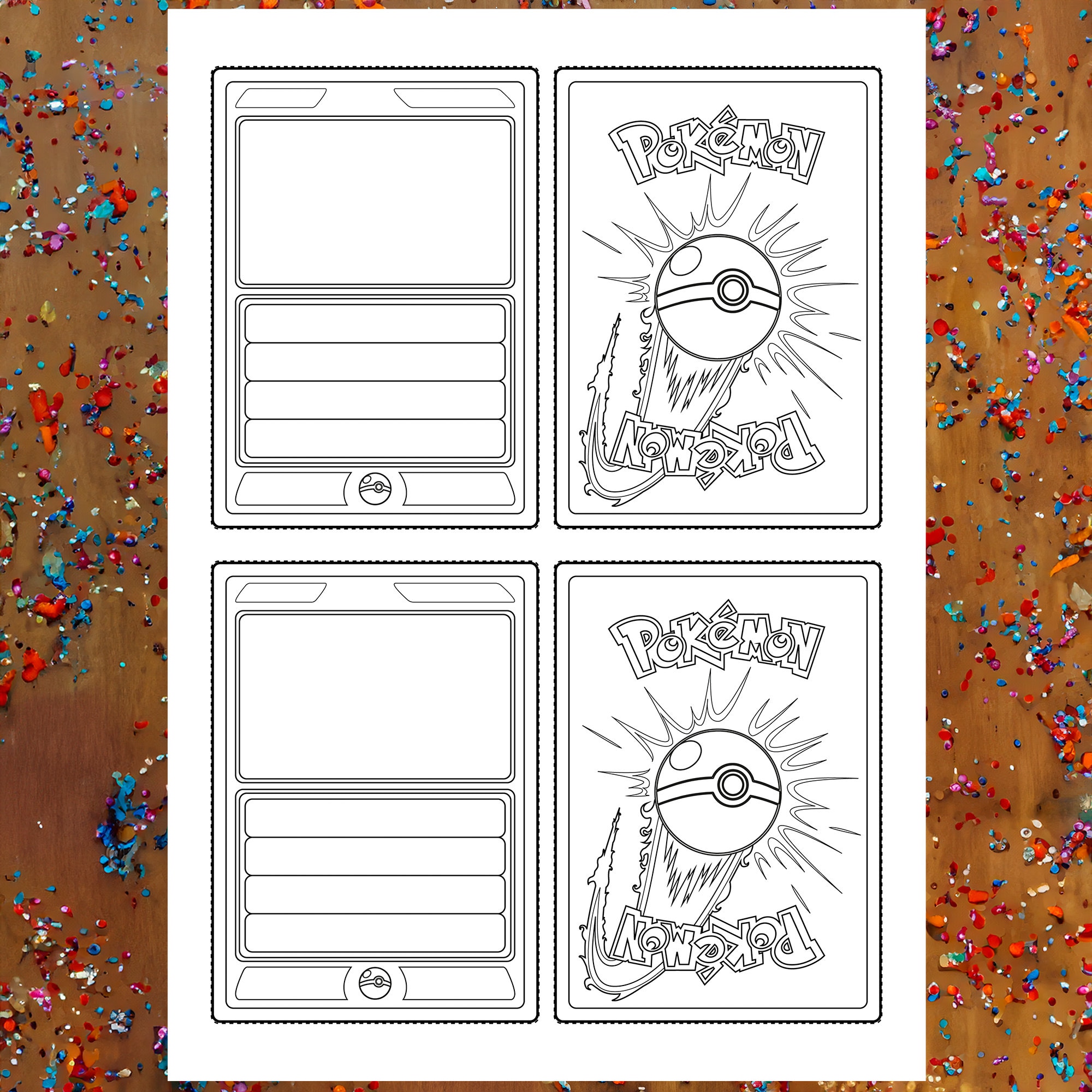 Create Your Own Pokemon Card: Custom Coloring & Craft Kit - Etsy Create Your Own Pokemon Card: Custom Coloring & Craft Kit - Etsy