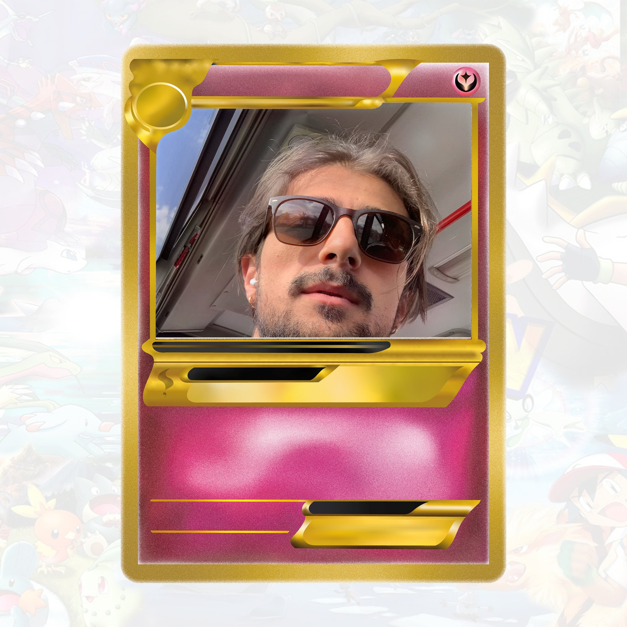 Customizable Pokemon Card Templates Pack Distressed Design, Digital ...