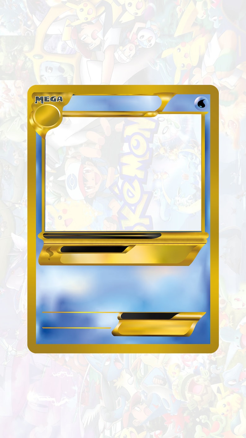 Custom Mega Pokemon Card SVG & PNG Craft Your Pokemon Universe - Etsy