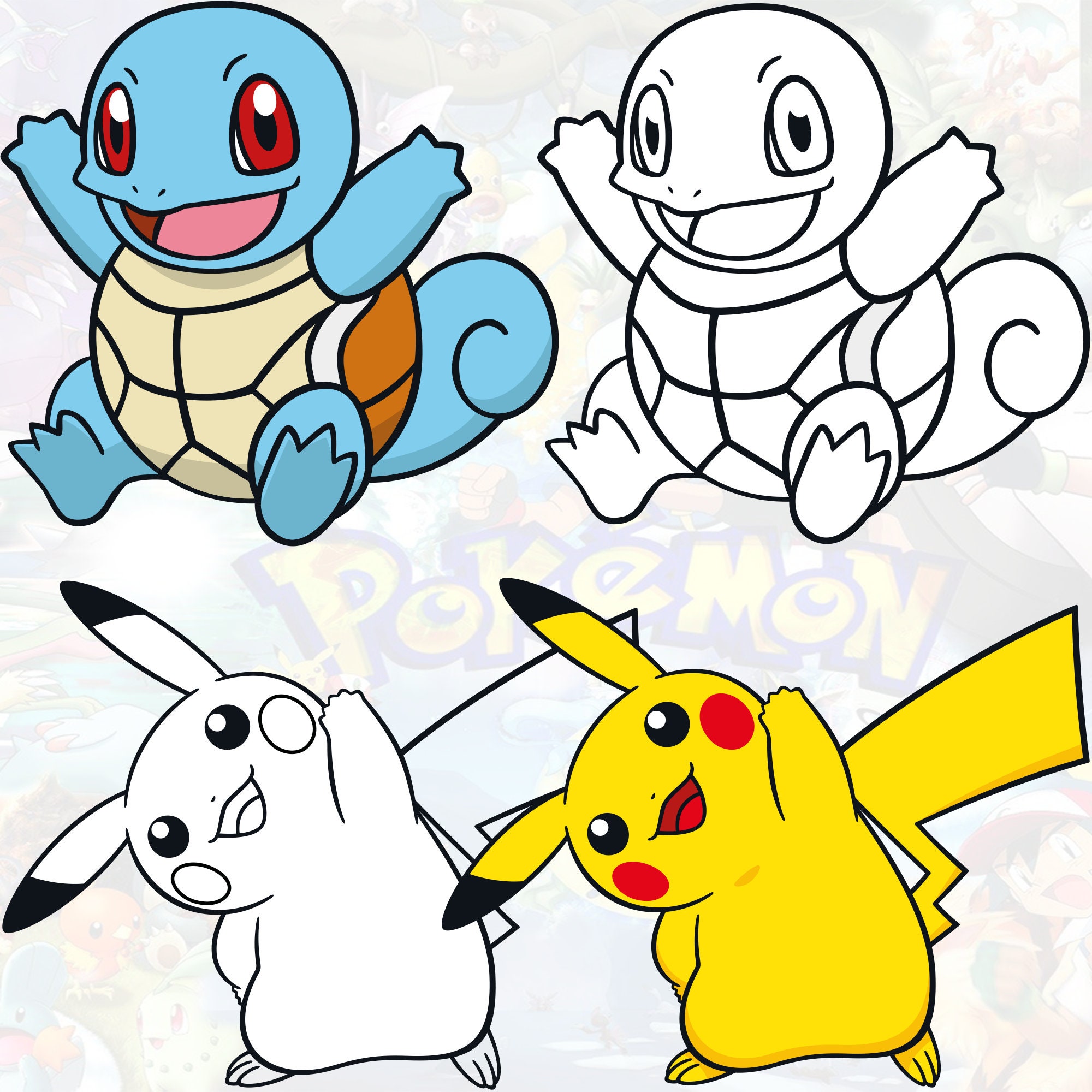 Pokemon SVG Bundle - 170 Dual Edition Files for Cricut, T-shirts ...