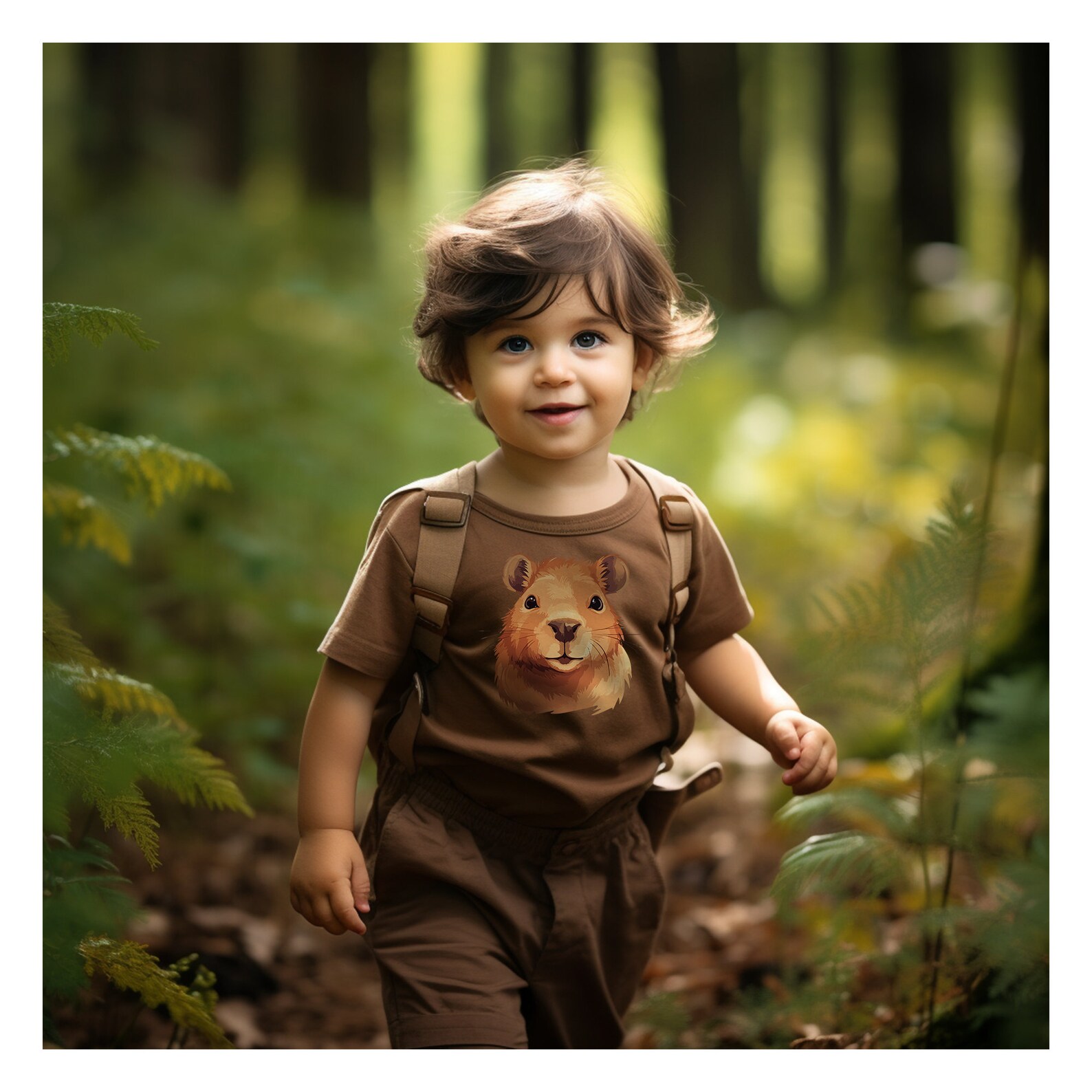 Cute Capybara DIY Print - Digital Print Baby Kids - Animal Art T-shirt ...