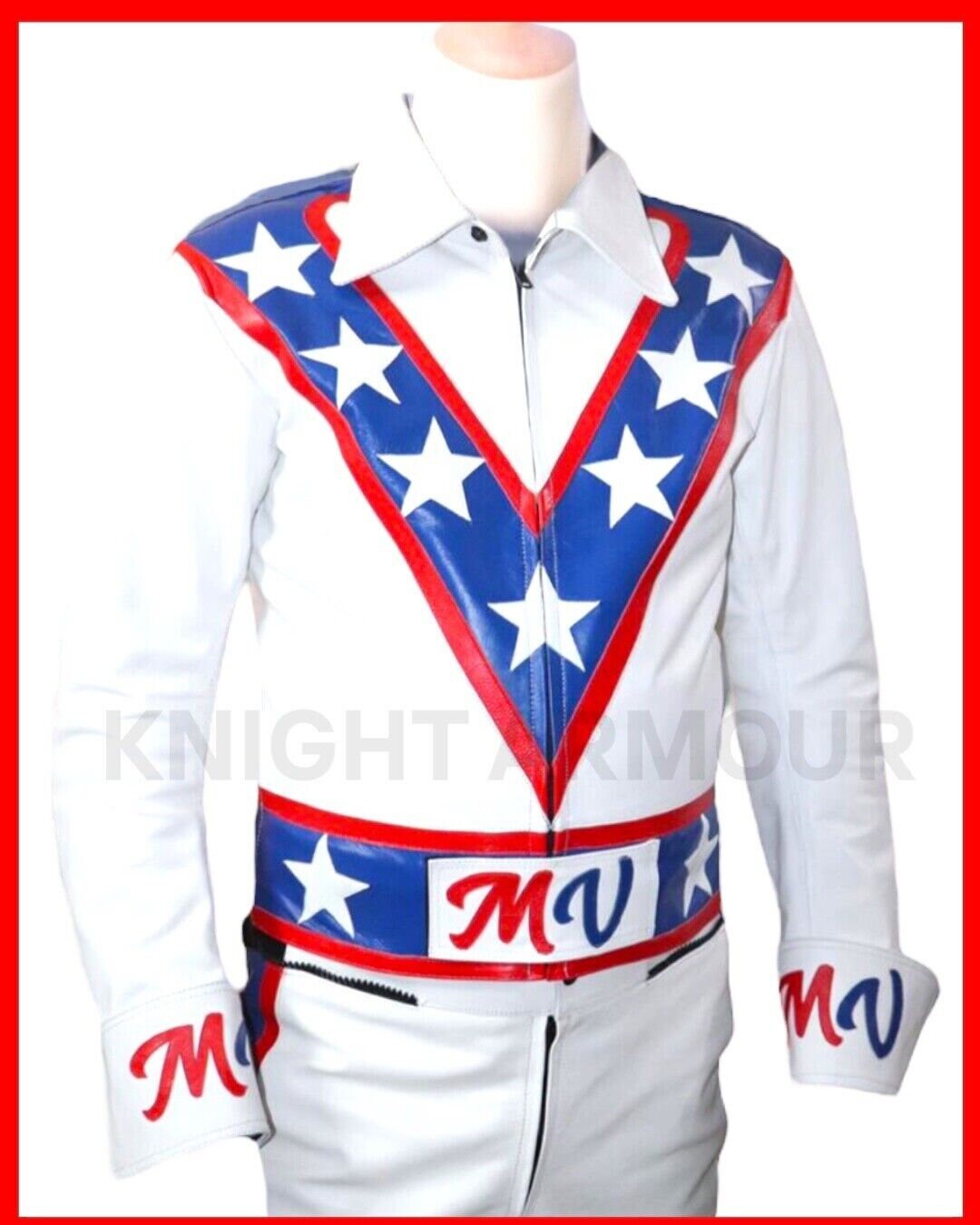 Halloween Costume Daredevel Stuntman Motorbike Leather Jacket Suit ...