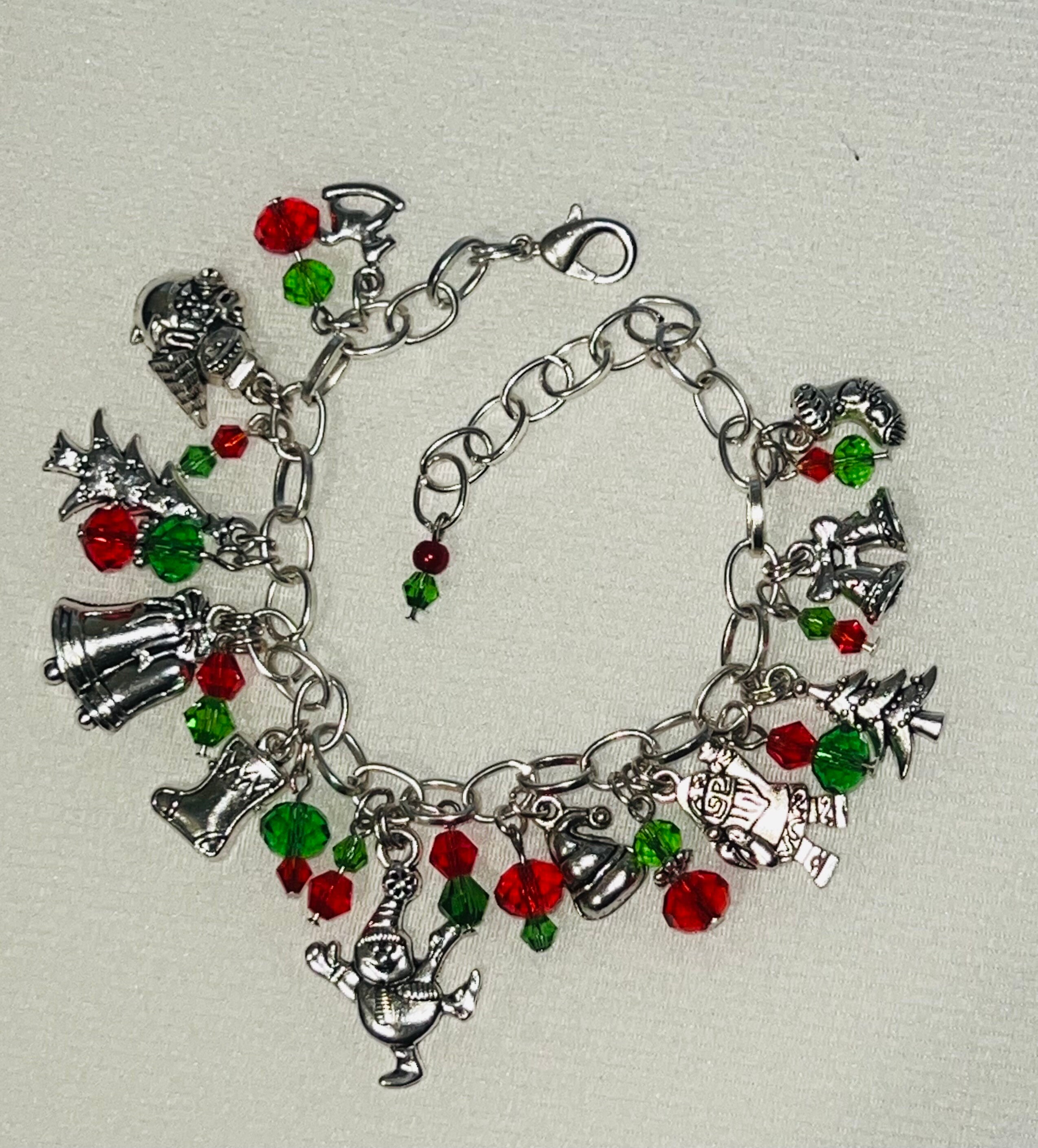 Christmas Charm Bracelet Christmas Jewelry Holiday Bracelet Christmas ...