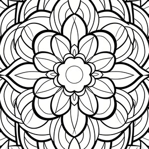 6 PAGE COLLECTION Mandala Adult Coloring Pages - Etsy