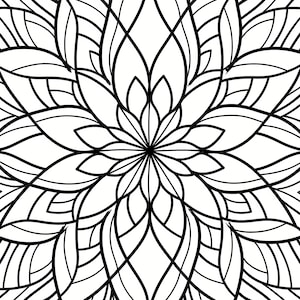 6 PAGE COLLECTION Mandala Adult Coloring Pages - Etsy