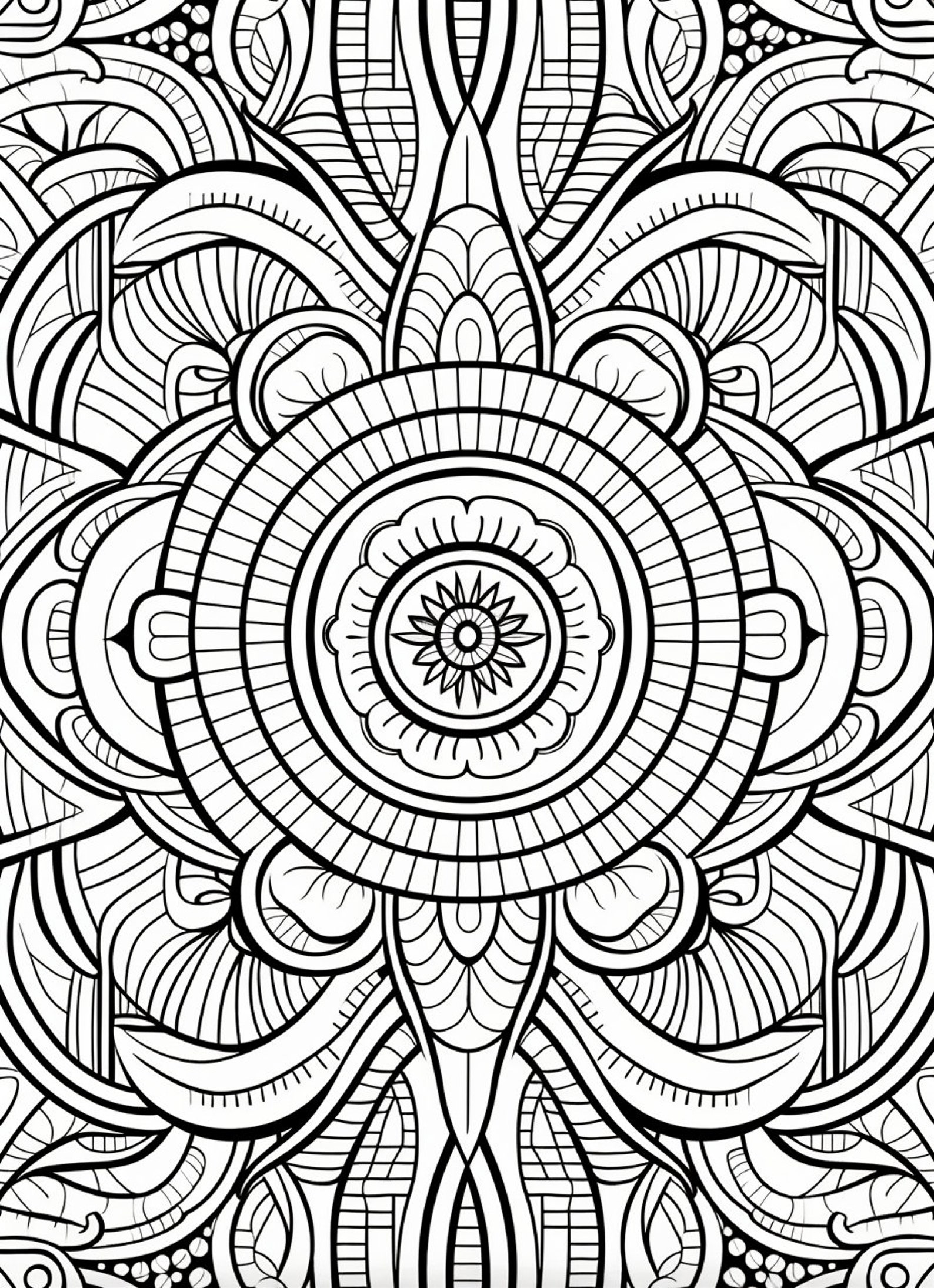 6 PAGE COLLECTION Mandala Adult Coloring Pages - Etsy