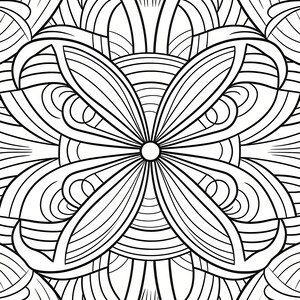 6 PAGE COLLECTION Mandala Adult Coloring Pages - Etsy