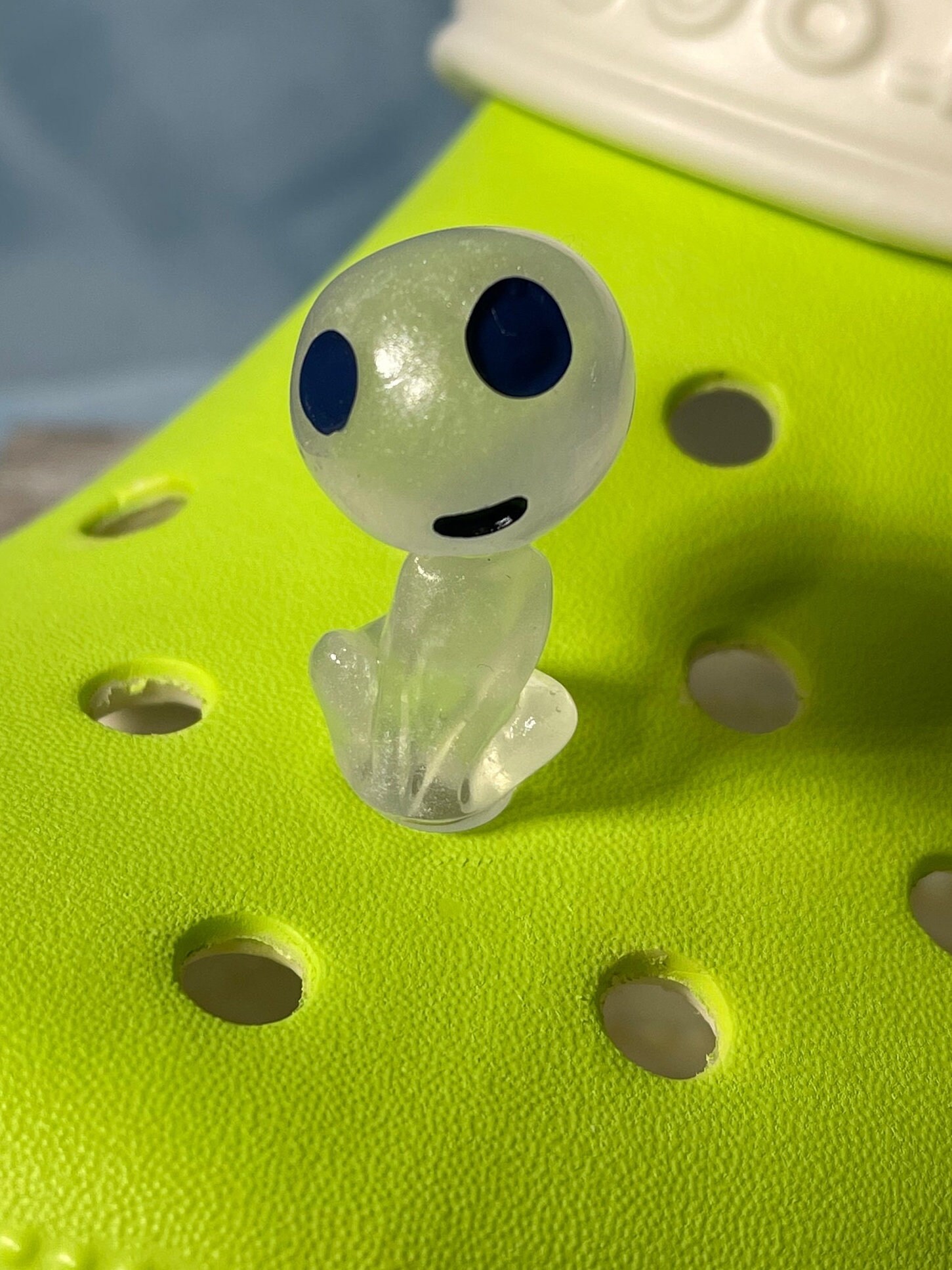Glow in the Dark Alien Blue Eye Croc Charm - Etsy