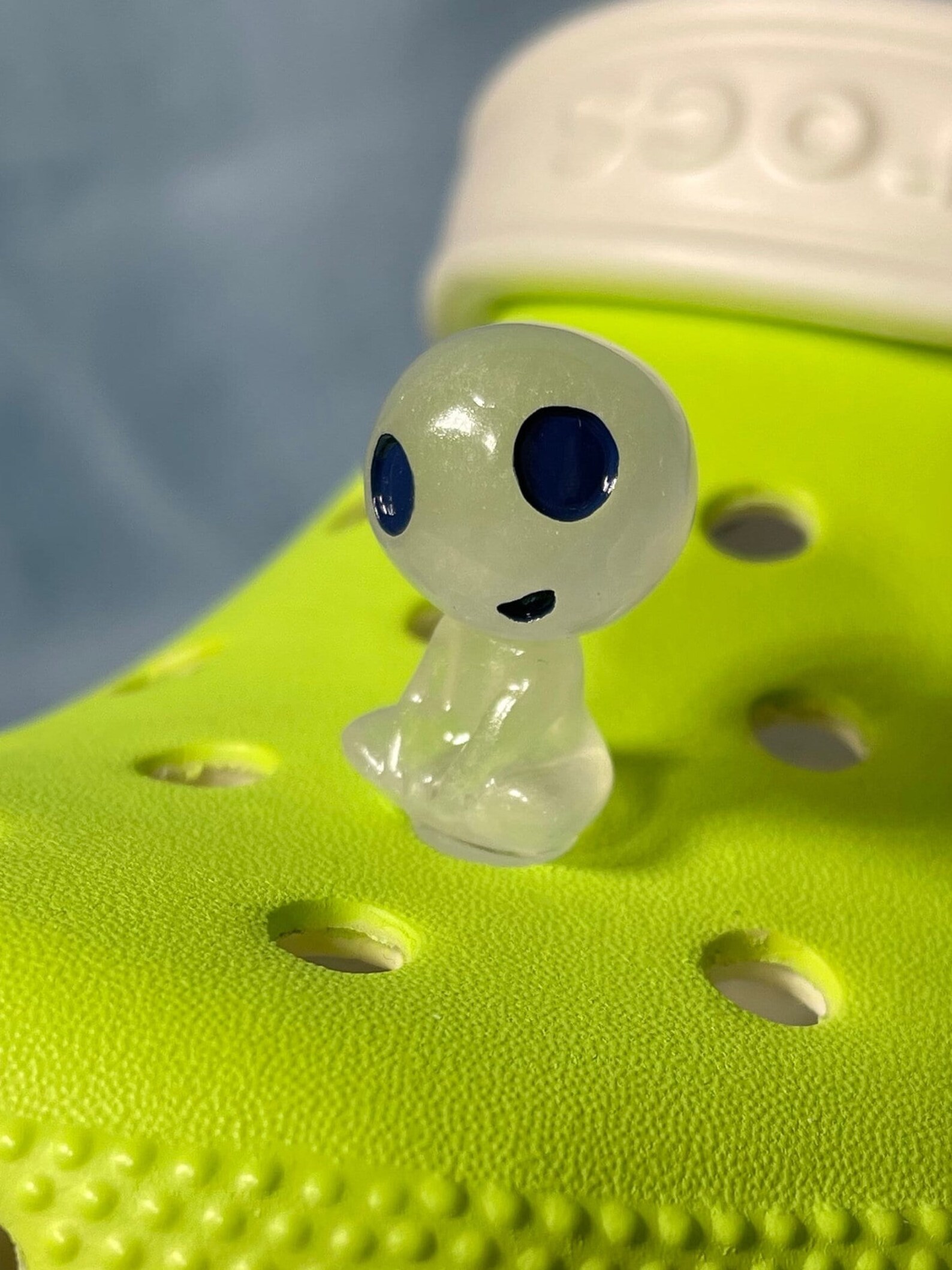 Glow in the Dark Alien Blue Eye Croc Charm - Etsy