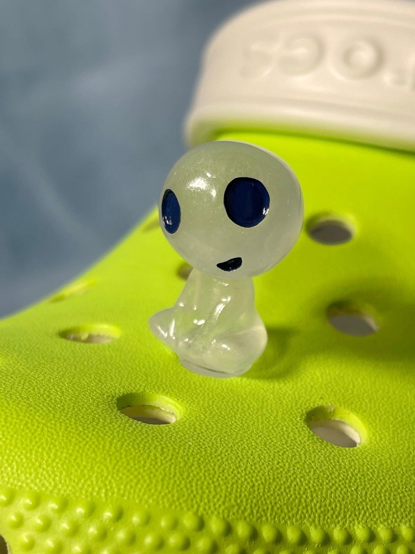 Glow in the Dark Alien Blue Eye Croc Charm - Etsy