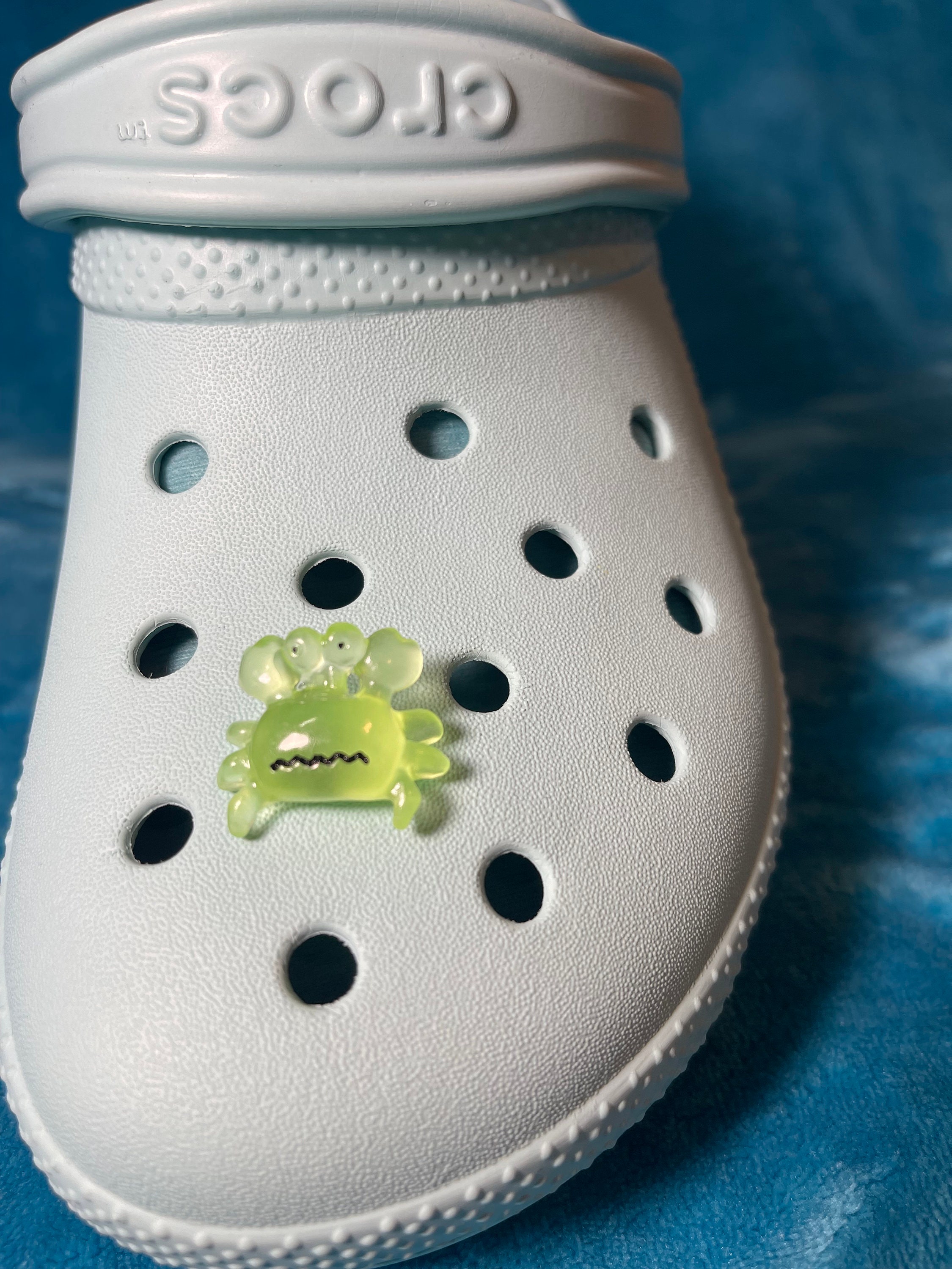 Glow in the Dark Crab Croc Charm - Etsy