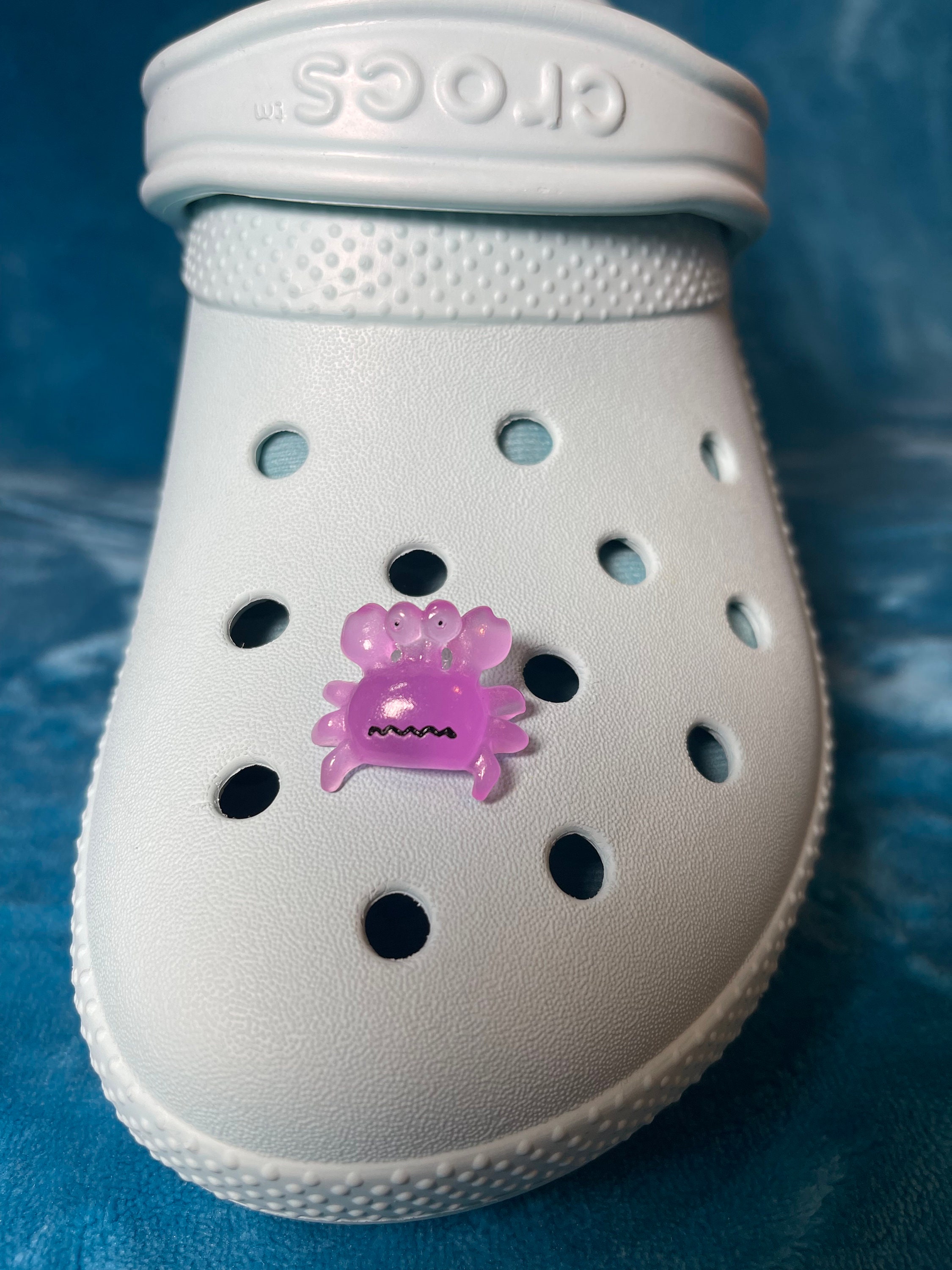 Glow in the Dark Crab Croc Charm - Etsy