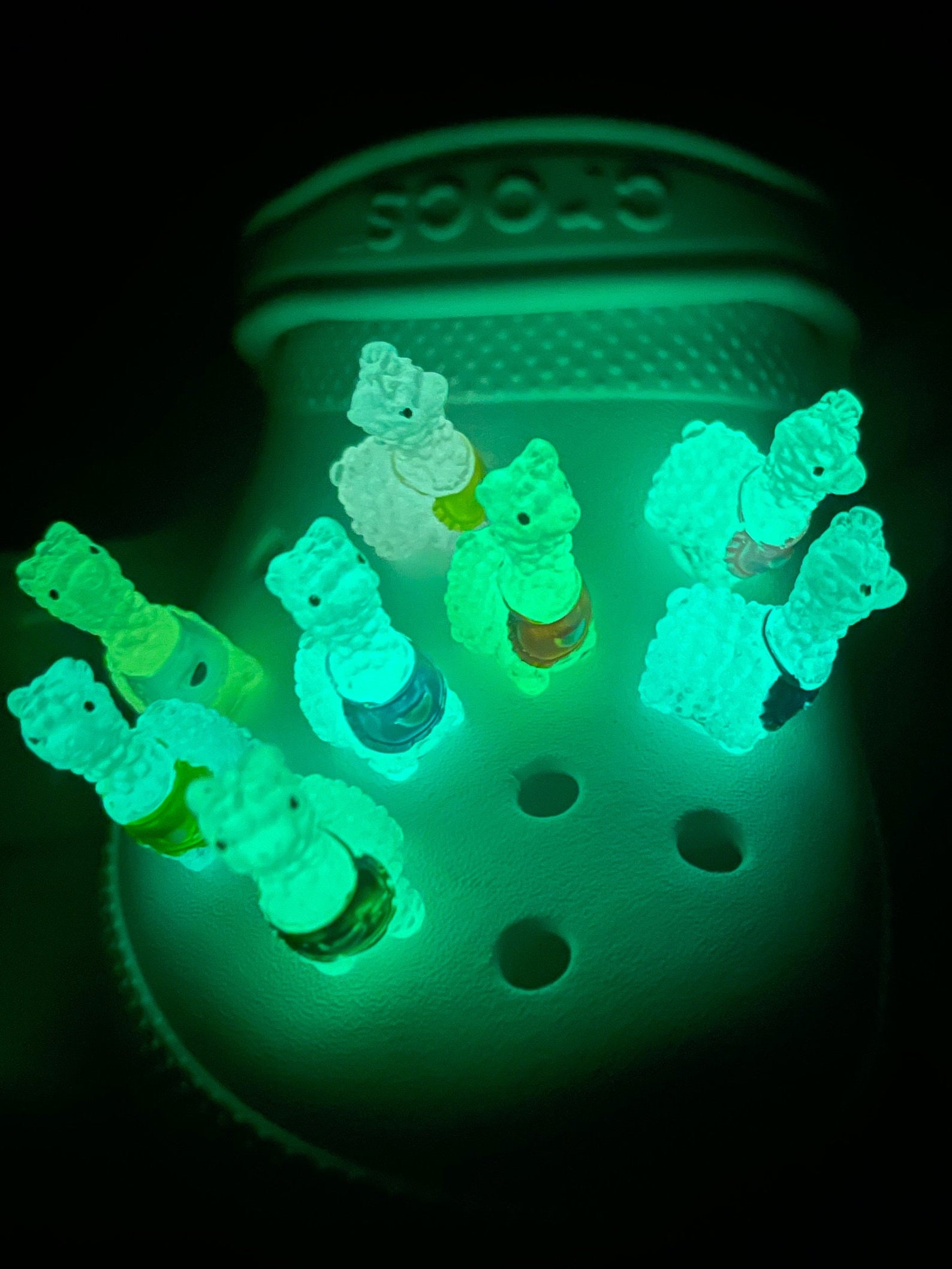 Glow in the Dark Charmed Llama Croc Charm - Etsy
