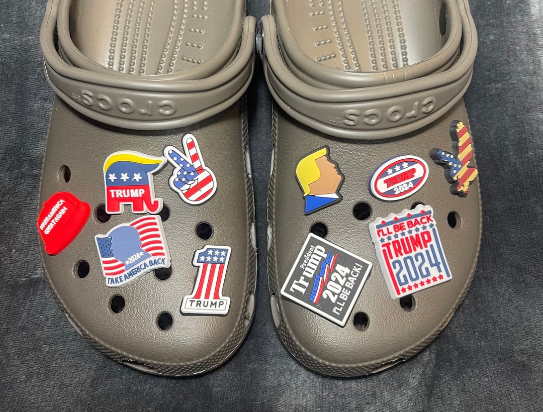 Patriotic Trump MAGA Croc Charms Set of 10 - Etsy
