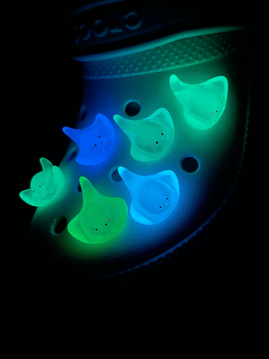 Glow in the Dark Sting Ray Shoe Charms - Etsy