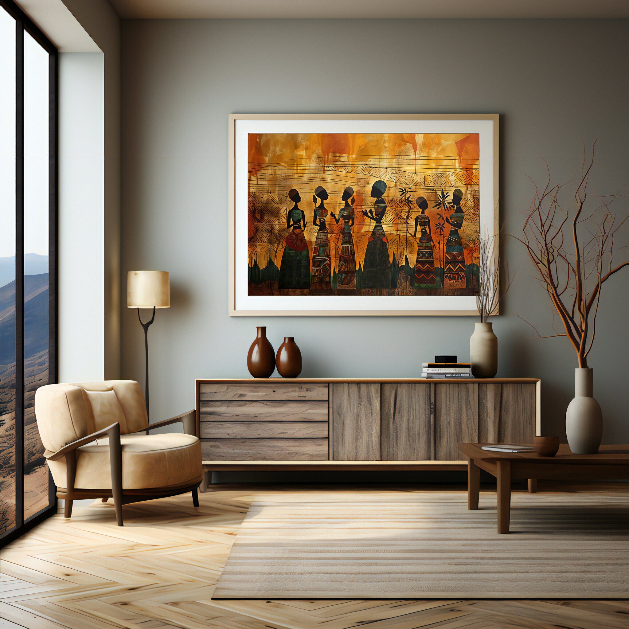 Tribal African Inspired Fusion Artwork | Acrylic Touch | 9000x6000 ...