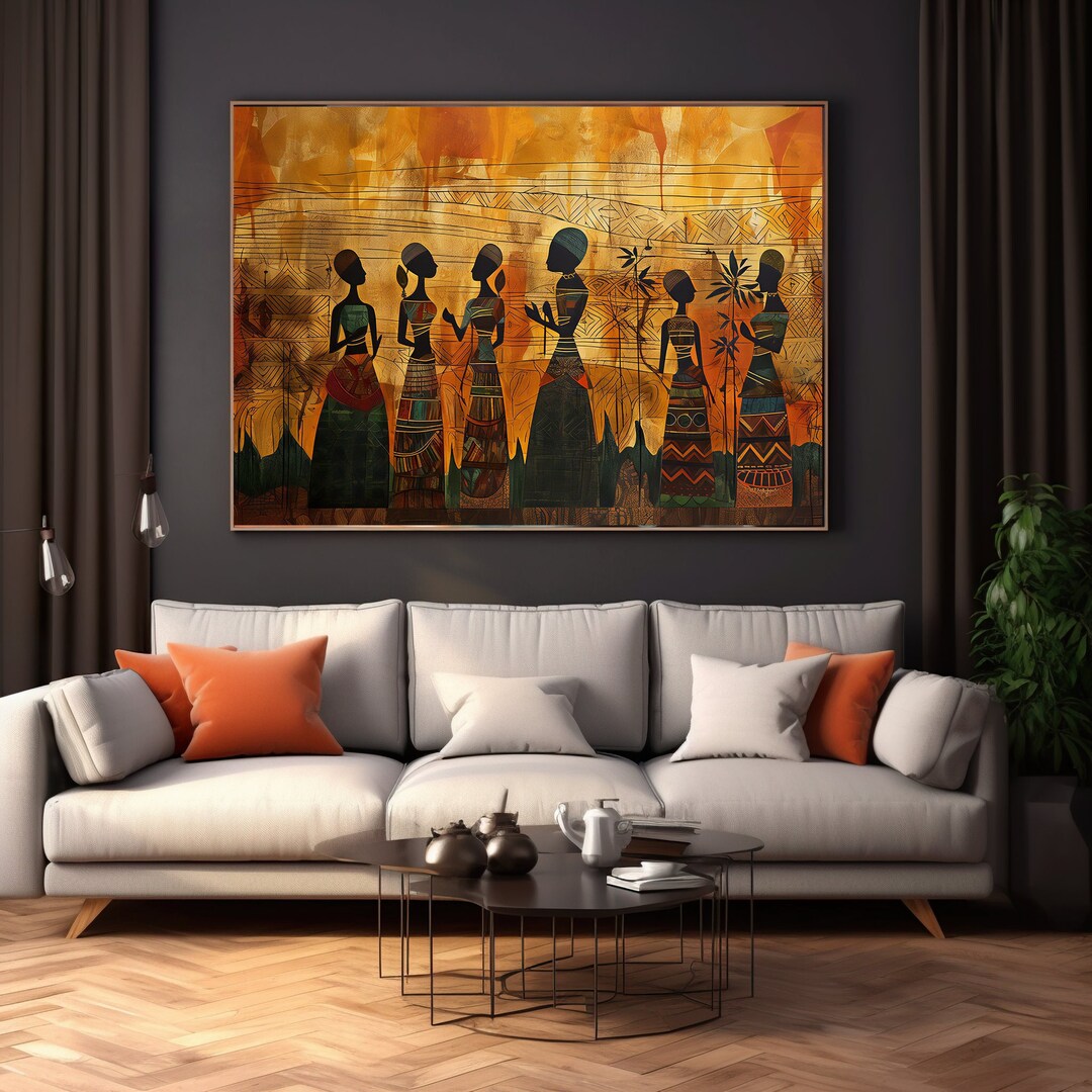 Tribal African Inspired Fusion Artwork | Acrylic Touch | 9000x6000 ...