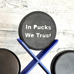 Hockey Puck Stand/puck Holder/hockey Puck Display/3 Puck Holder, Made ...