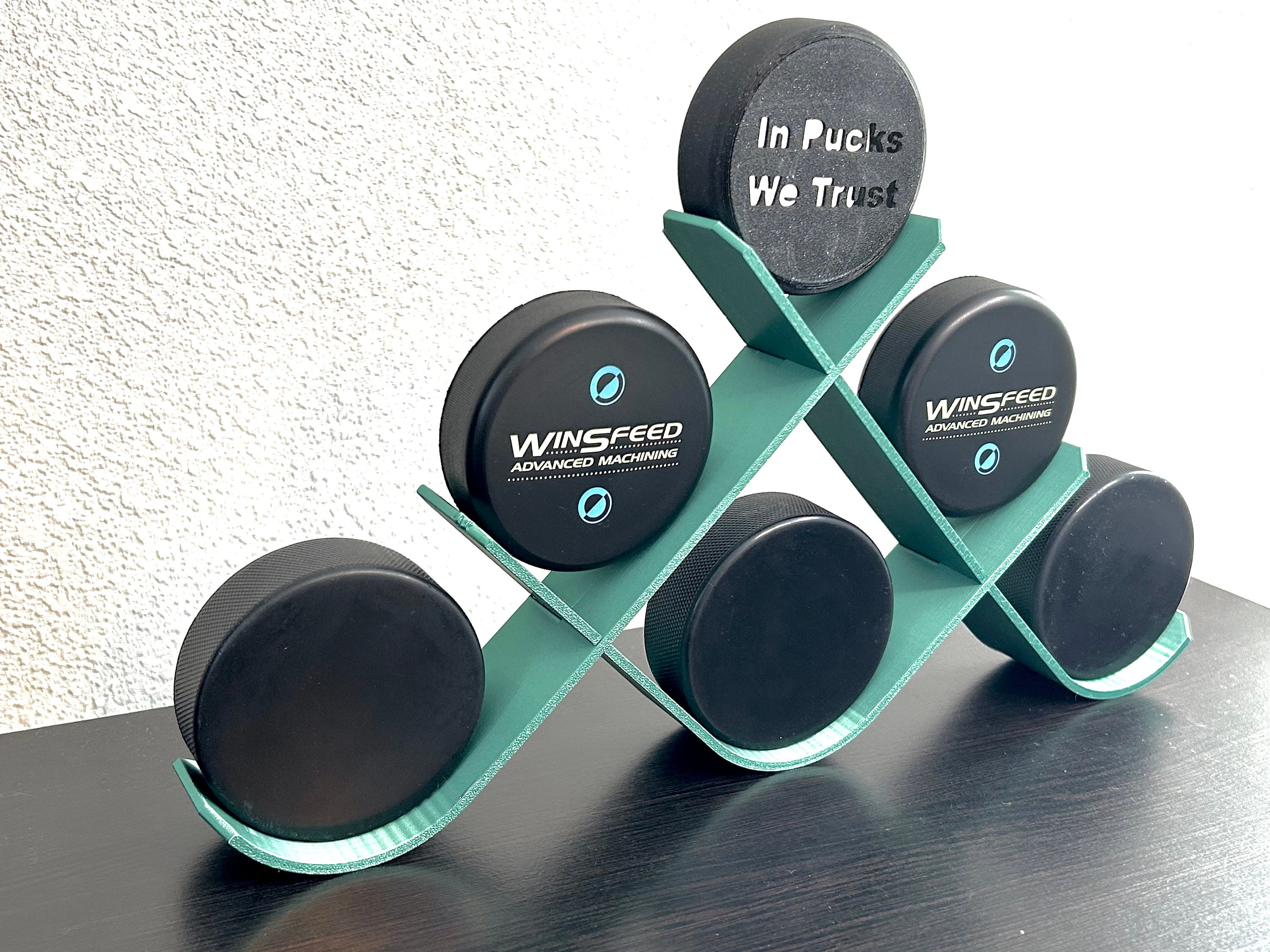 Hockey Puck Stand/puck Holder/hockey Puck Display/6 Puck Holder, Made ...