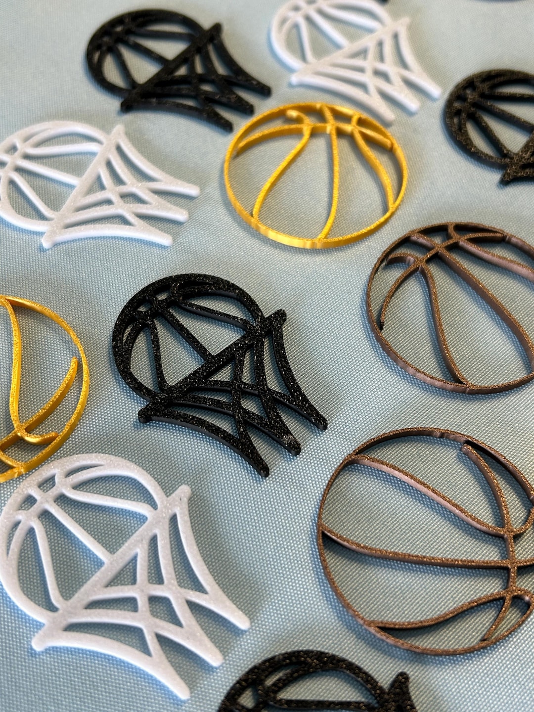 3D Printed Basketball Confetti: Sports Party Table Decorations (30pcs ...