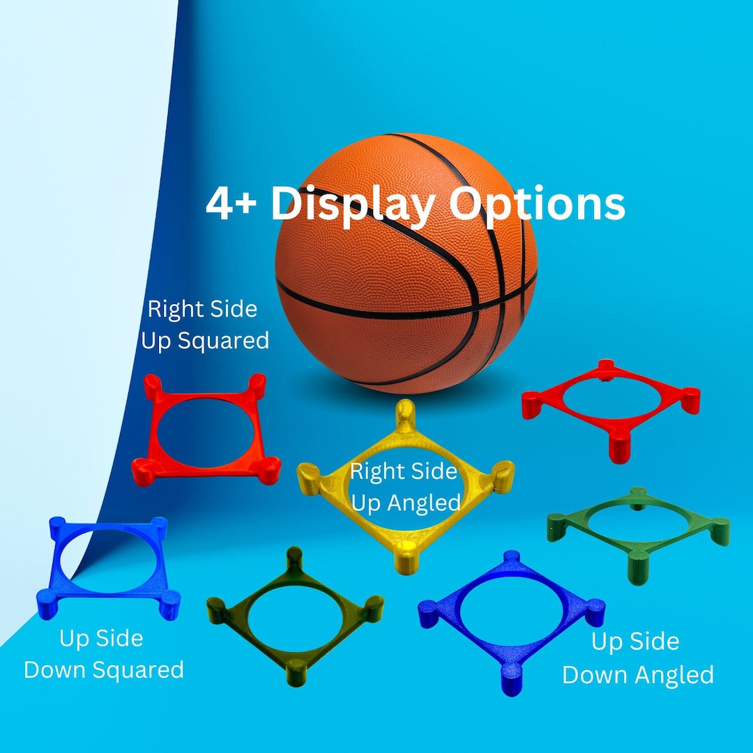 Basketball Display Stand- Sports Centerpiece- Basketball Holder - Ball ...