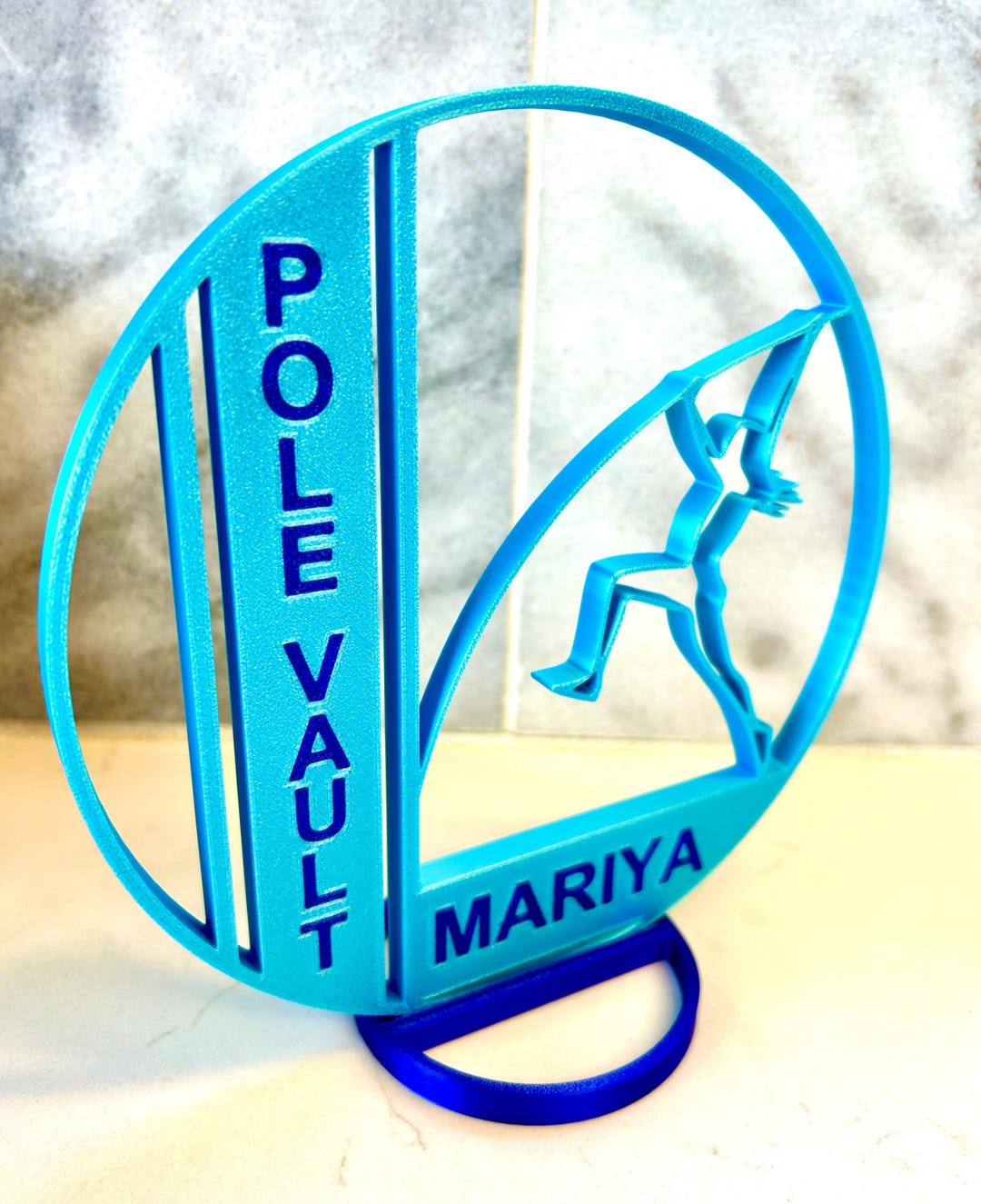 Girl Pole Vaulter Centerpiece: 3D Printed Graduation Banquet Decor (9 ...