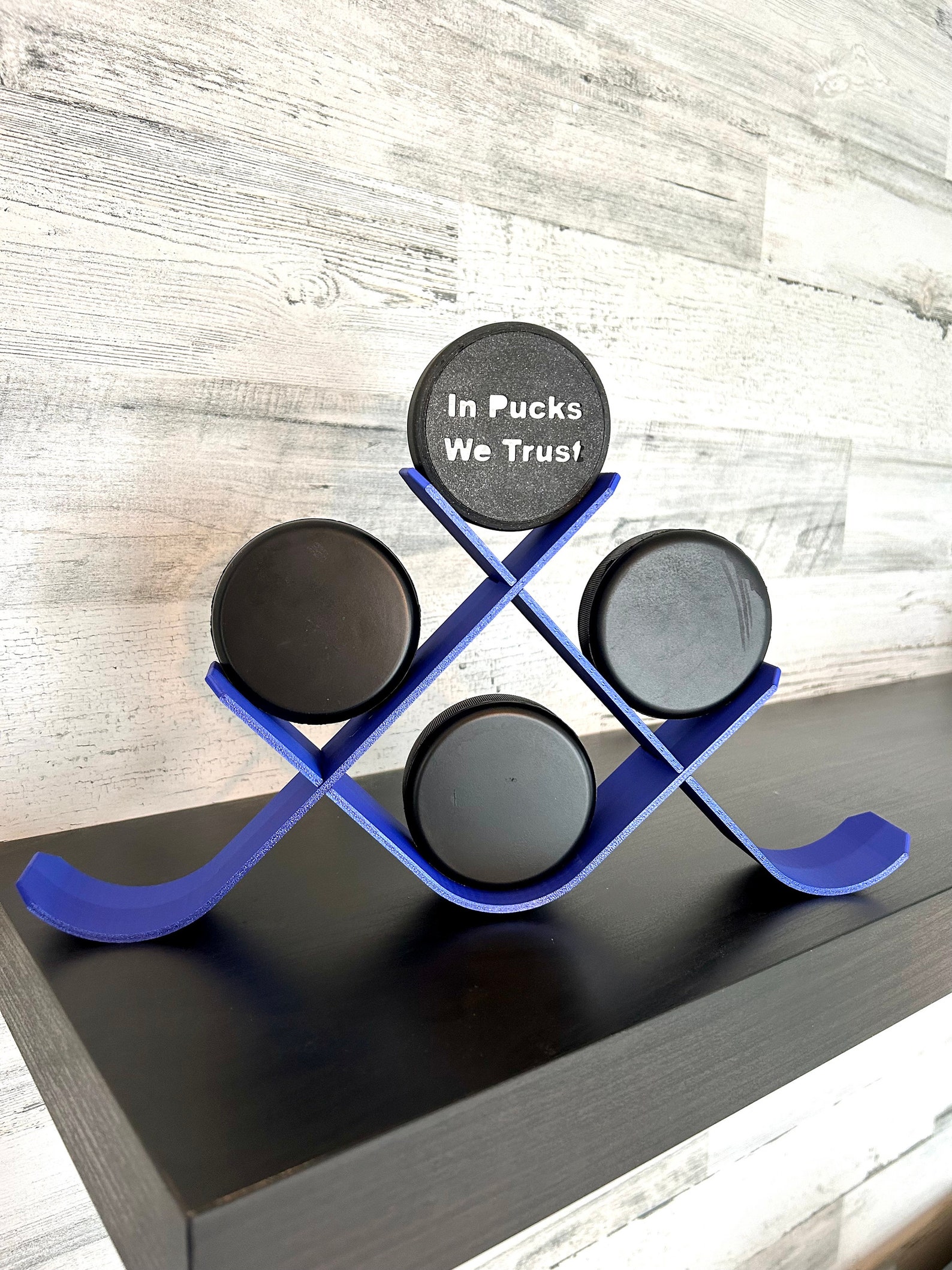 Hockey Puck Stand/puck Holder/hockey Puck Display/6 Puck Holder, Made ...