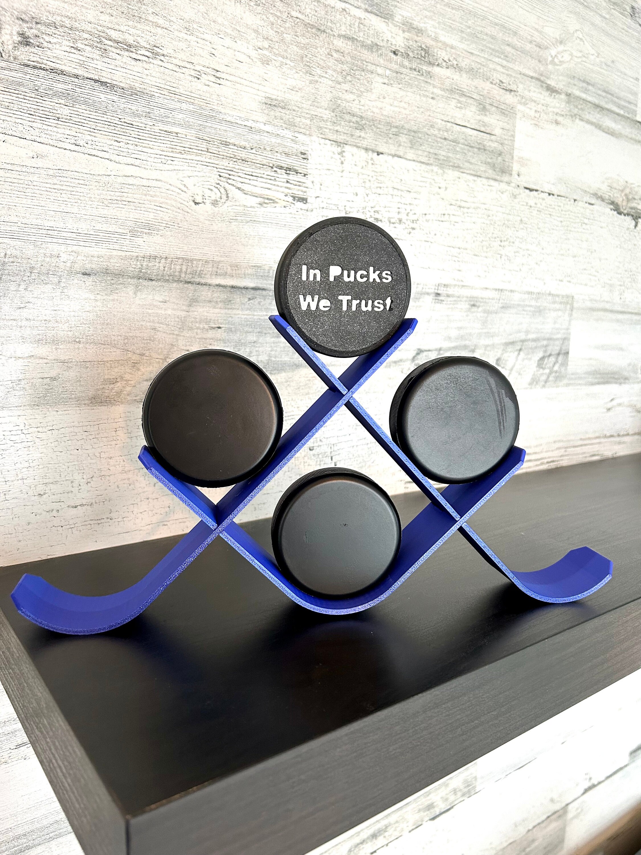Hockey Puck Stand/puck Holder/hockey Puck Display/6 Puck Holder, Made ...