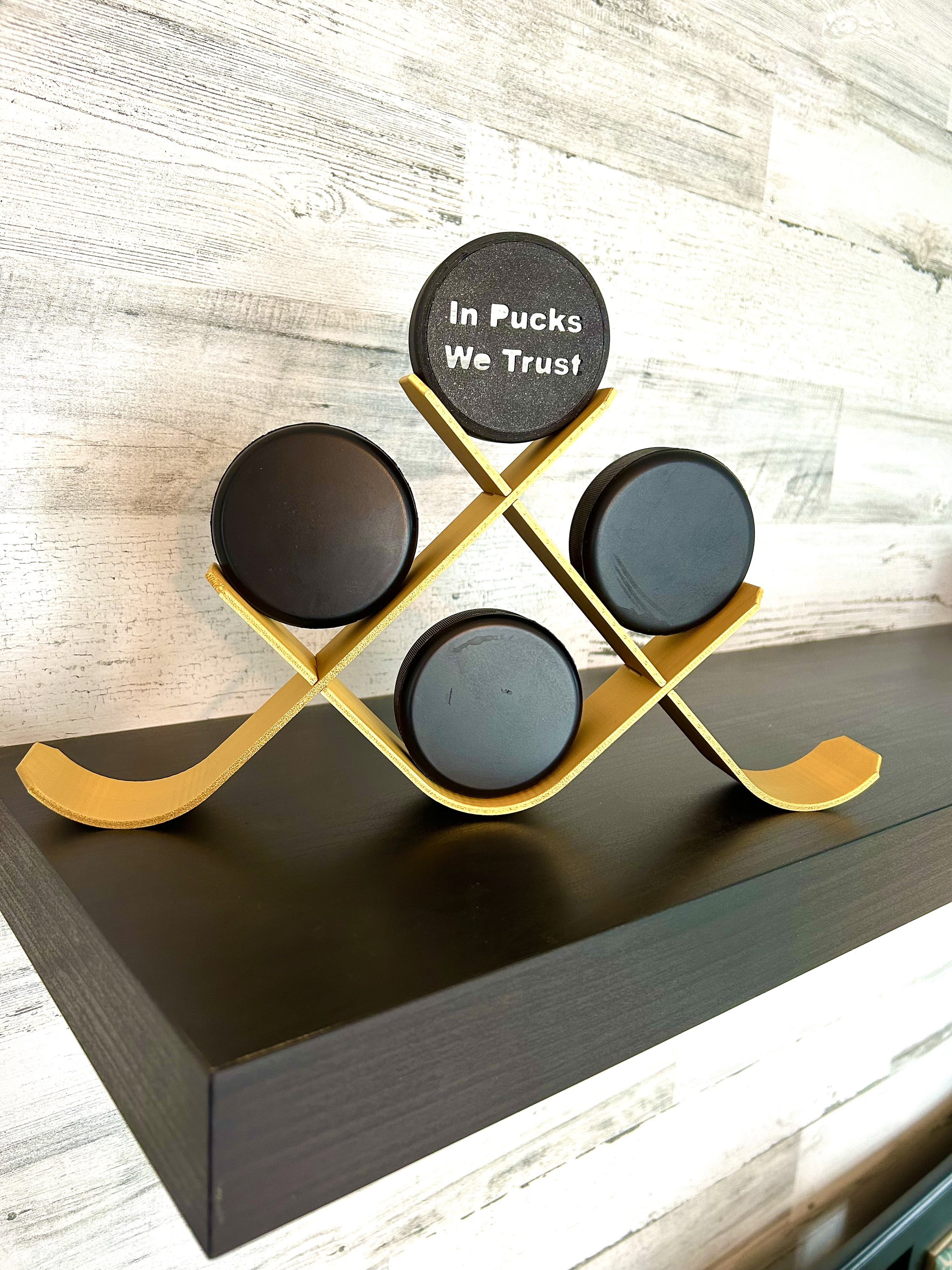 Hockey Puck Stand/puck Holder/hockey Puck Display/6 Puck Holder, Made ...