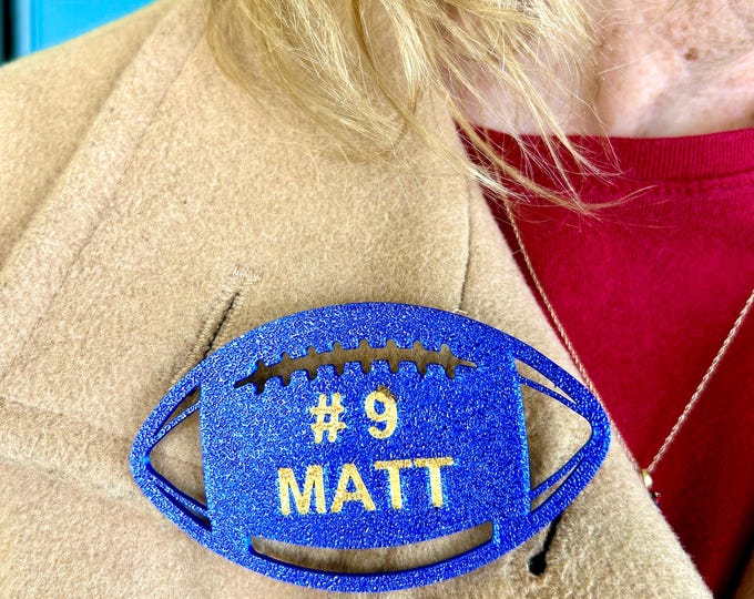 Football Pin, Football Mom Pin, Custom Football Pin, Grandma Pin, High ...